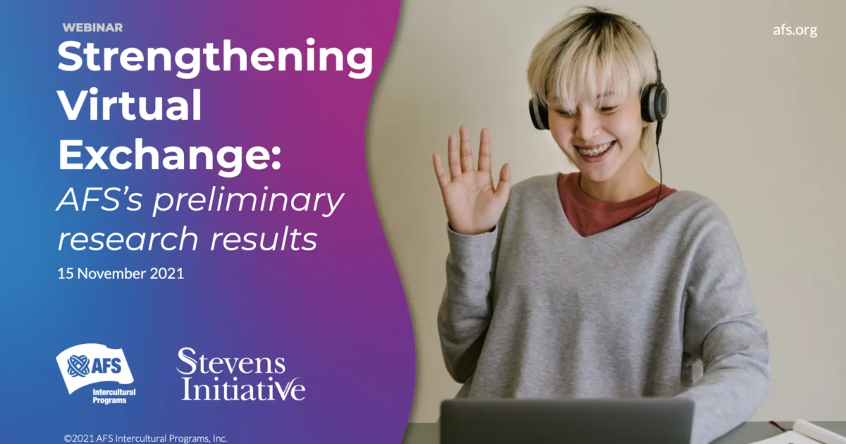 Virtual Exchange Effectively Fosters Global Competence, a New AFS Study ...